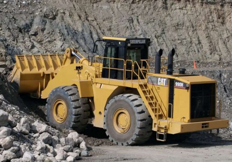 Характеристики CAT 990H погрузчик фронтальный: двигатель, вес, габариты ...